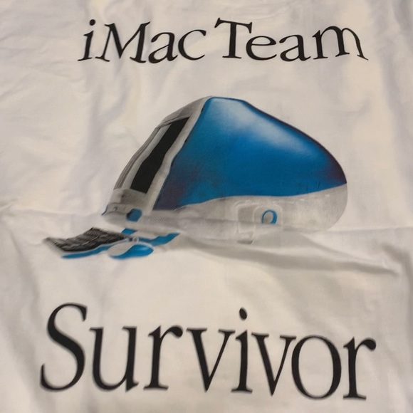 Apple | Shirts | Rare Vintage 998 Apple Imac Team Survivor Tshirt Large ...